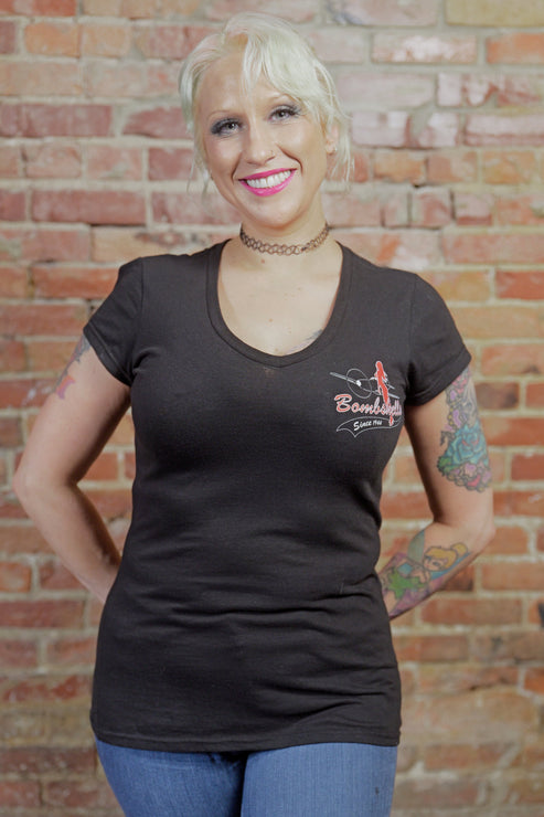 Ladies My Bombshells T-Shirt V Neck – MyBombshells
